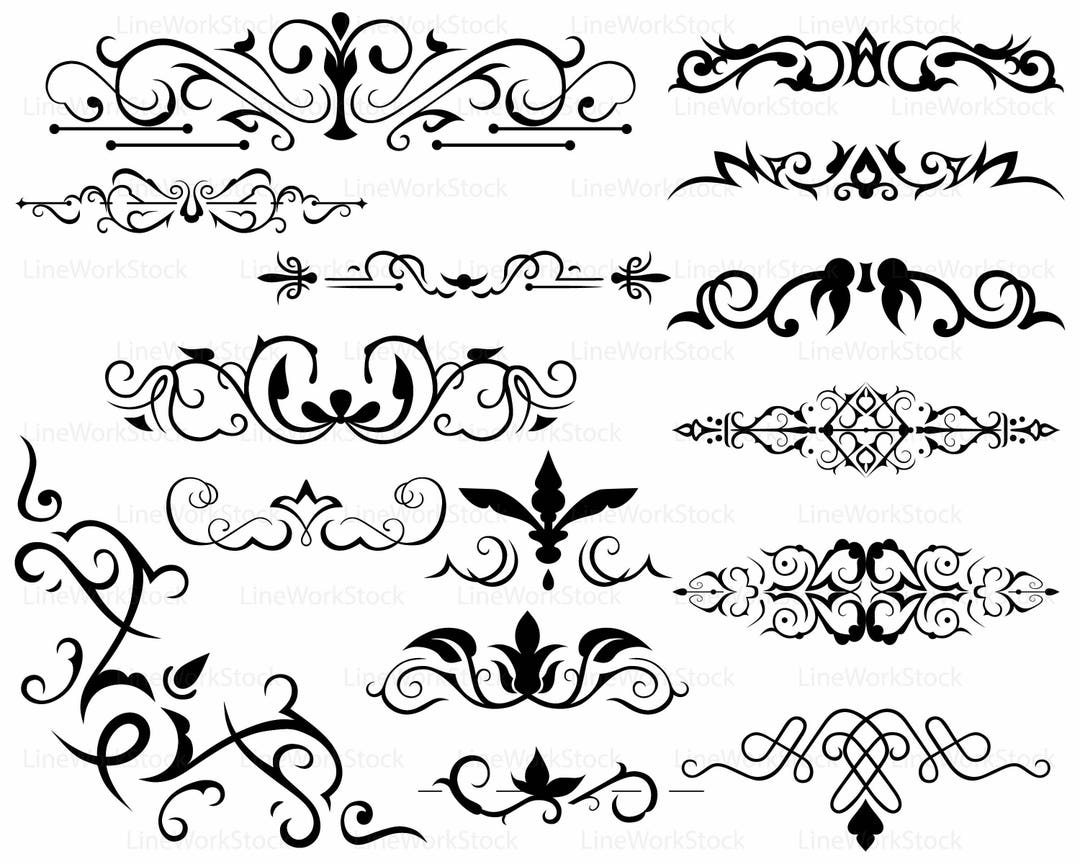 Swirl Svg/scroll Clipart/swirl Svg/swirl Silhouette/scroll Cricut/swirl ...