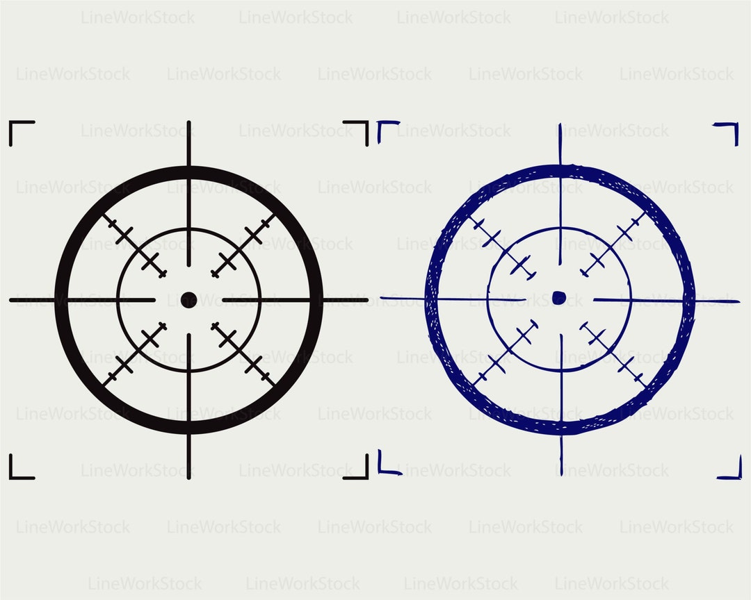 Crosshair Svg/crosshair Clipart/crosshair Svg/crosshair Silhouette ...