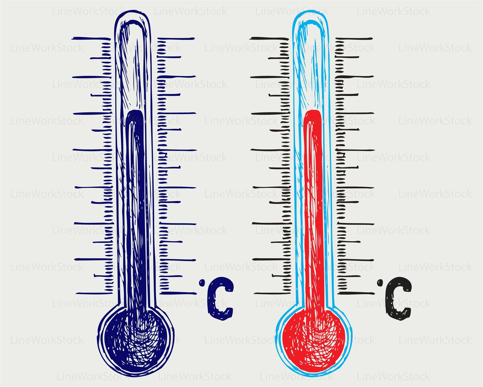 Thermometer Svg/thermometer Clipart/thermometer - Etsy
