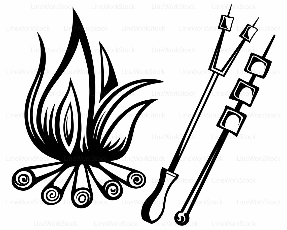 Marshmallows Roast Svg/food Clipart/marshmallows - Etsy