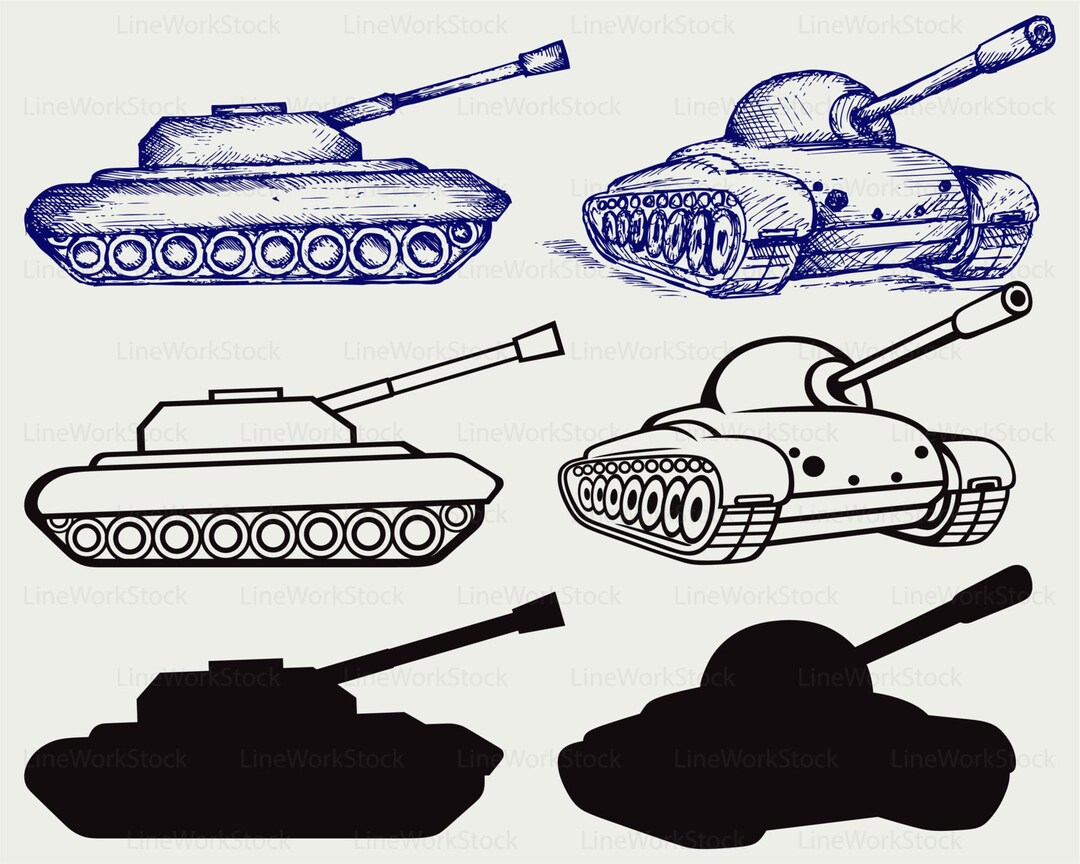 Main Battle Tank Svg/Kampf Panzer Clipart/Tank Svg/Main Tank Kontur ...