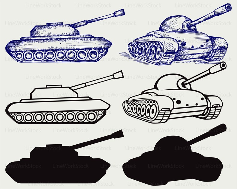 Main Battle Tank Svg/Kampf Panzer Clipart/Tank Svg/Main Tank - Etsy.de