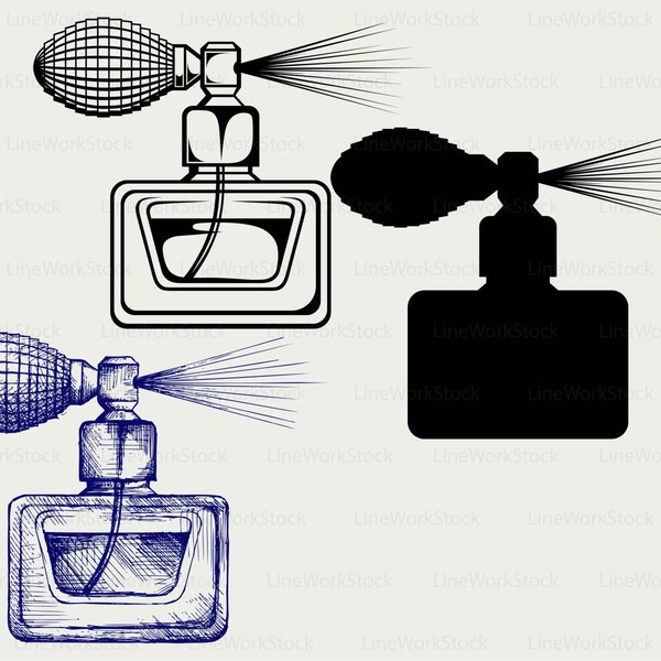 Perfume Bottle Svg - Etsy