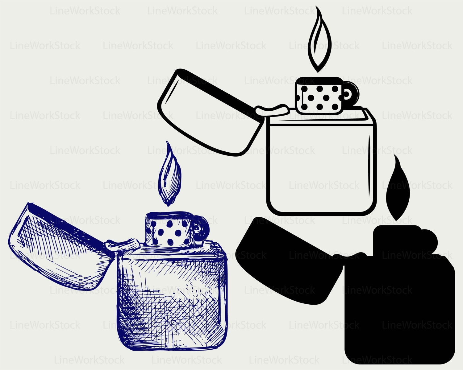 Metal Lighter Svg/clipart/lighter Svg/lighter - Etsy