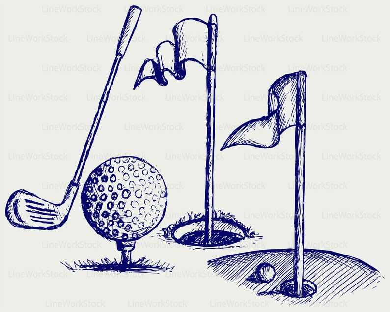Golf Svg/golf Putter Clipart/golf Ball Svg/golf Flag - Etsy Canada