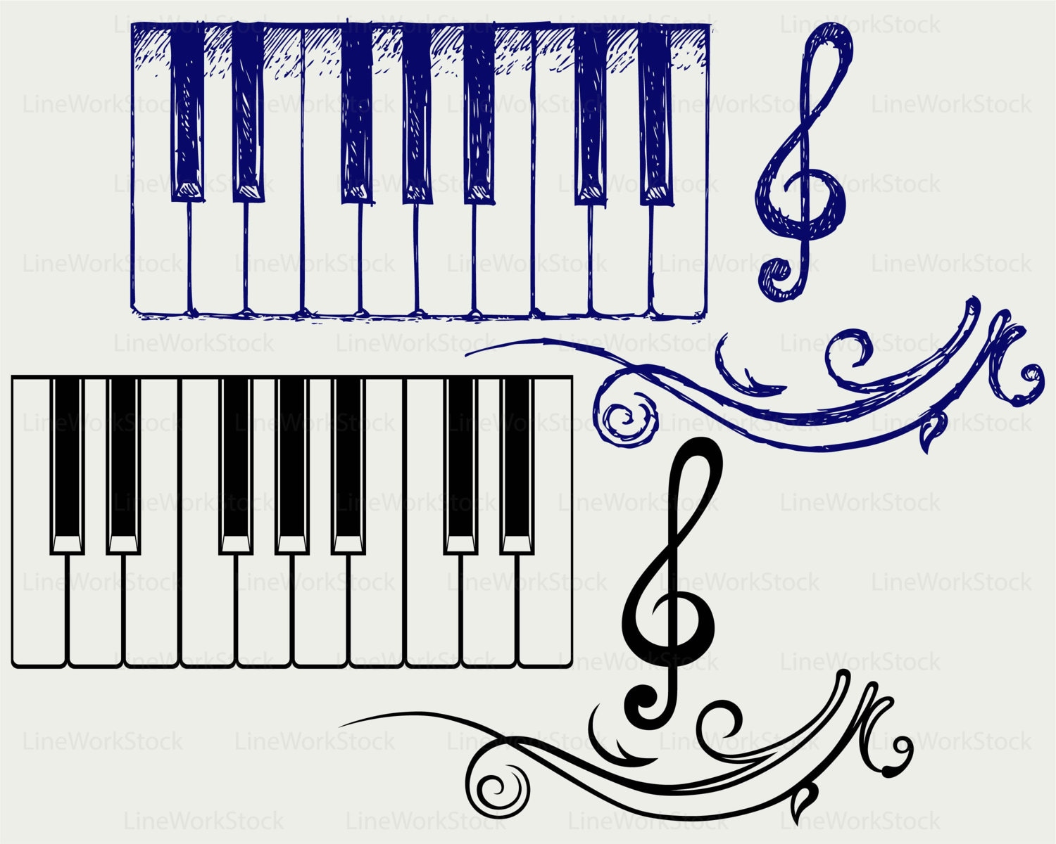 Piano Border Clip Art