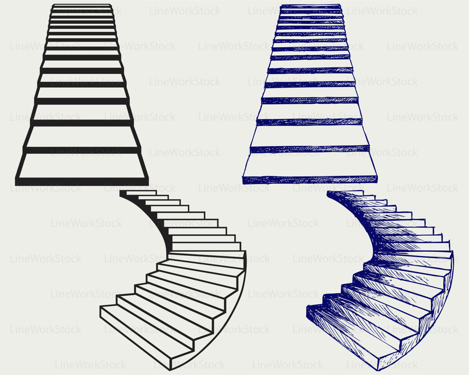 Scrapbooking Clip Art & Image Files staircase eps staircase svg stairs ...