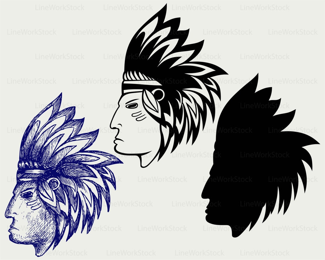 American Indian Svg/maya Clipart/maya Svg/maya Silhouette/maya - Etsy
