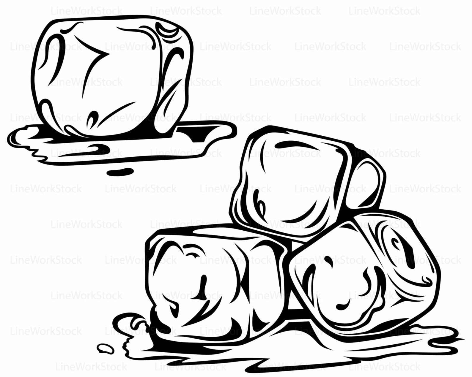 Ice Cubes Svg/ice Cubes Clipart/ice Cubes Svg/cubes | Etsy UK