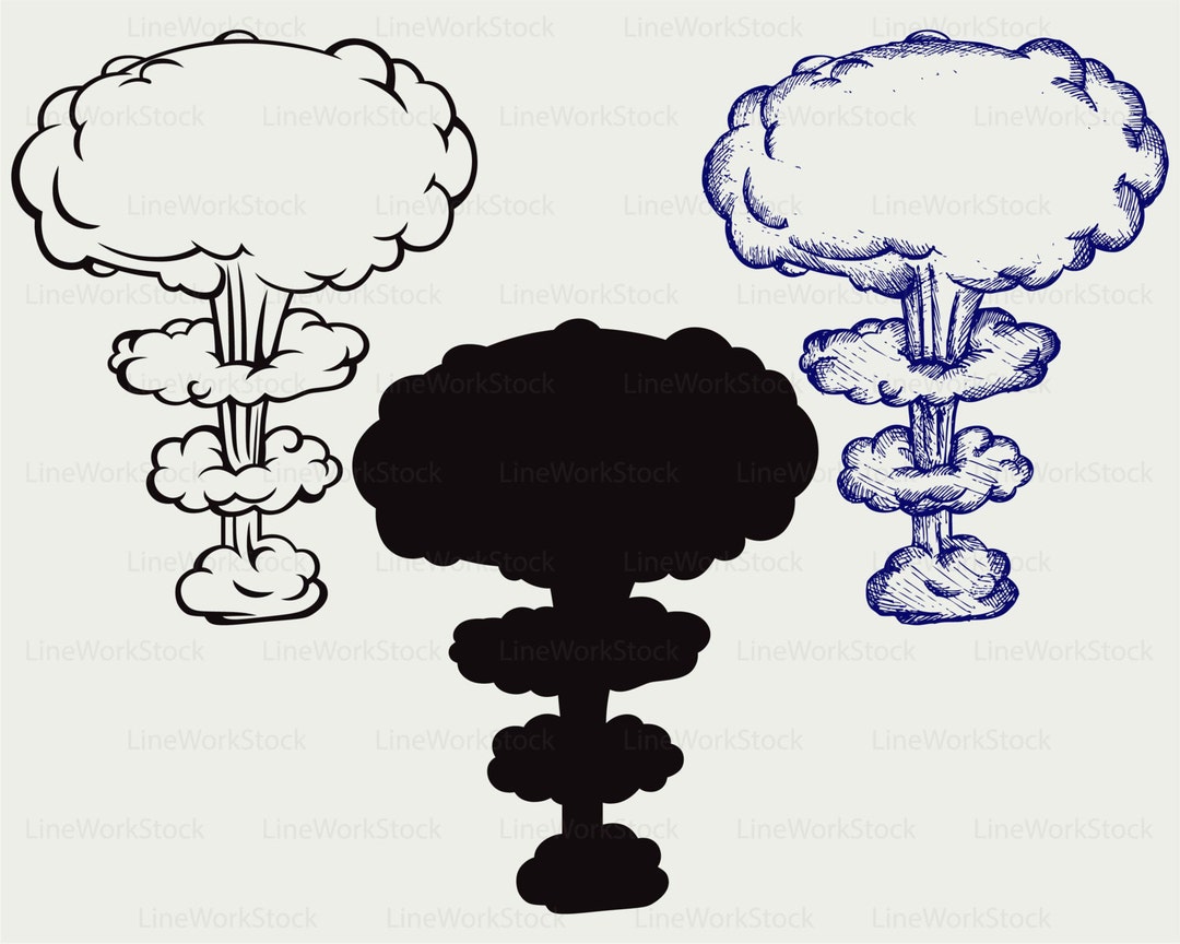 Atomic Explosion Svg/explosion Clipart/atomic Explosion Svg/explosion ...