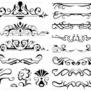 Swirl Svg/scroll Clipart/swirl Svg/swirl Silhouette/scroll - Etsy