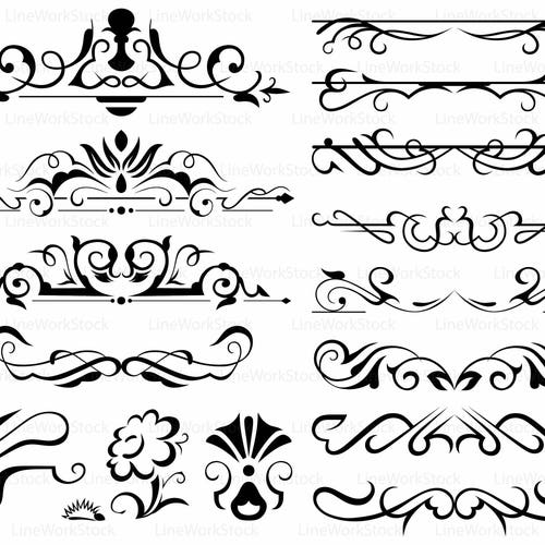Swirl Svg/scroll Clipart/swirl Svg/swirl Silhouette/scroll - Etsy Canada