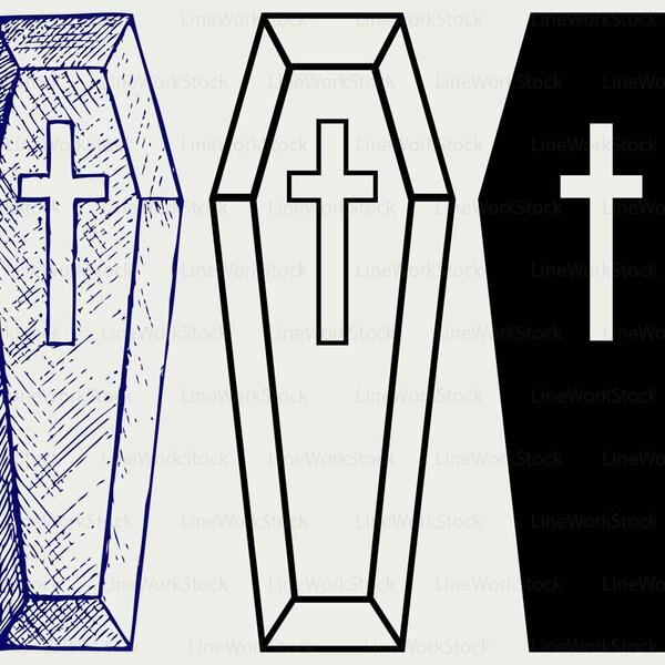 Coffin Clip Art - Etsy