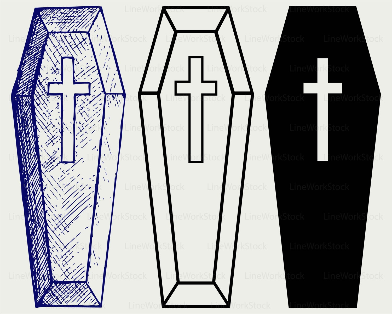 Ataúd svg / ataúd clipart / coffin svg / silueta de ataúd / - Etsy España