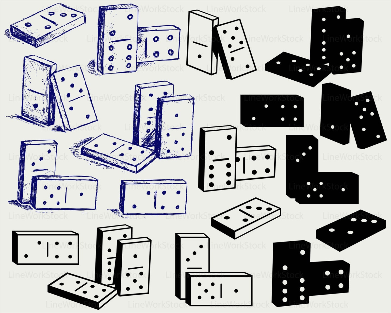 Dominoes Svg/domino Clipart/domino Svg/domino | Etsy