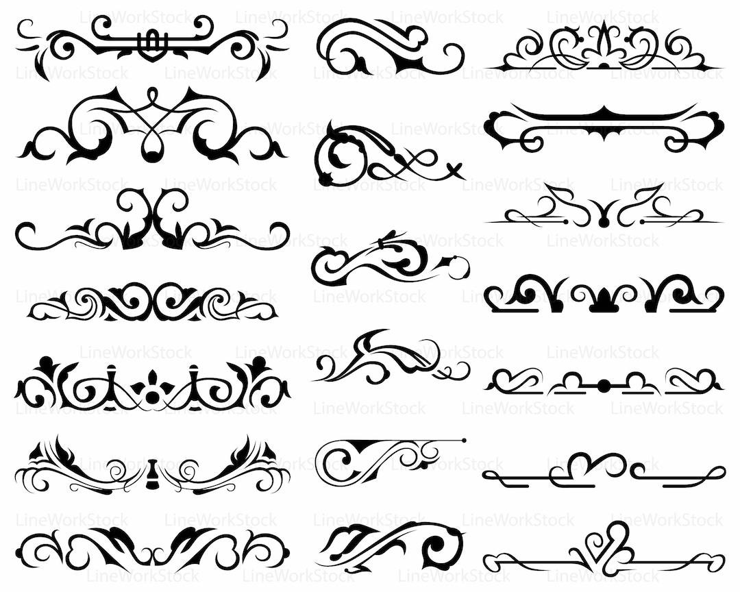 Swirl Svg/scroll Clipart/swirl Svg/swirl Silhouette/scroll Cricut/swirl ...