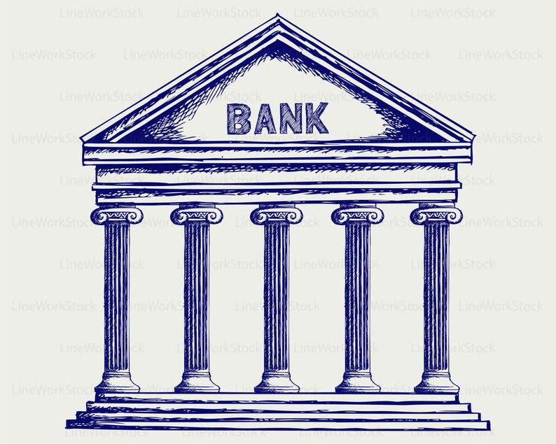 Bank Svg/bank Clipart/bank Svg/bank Silhouette/bank Cricut Cut | Etsy
