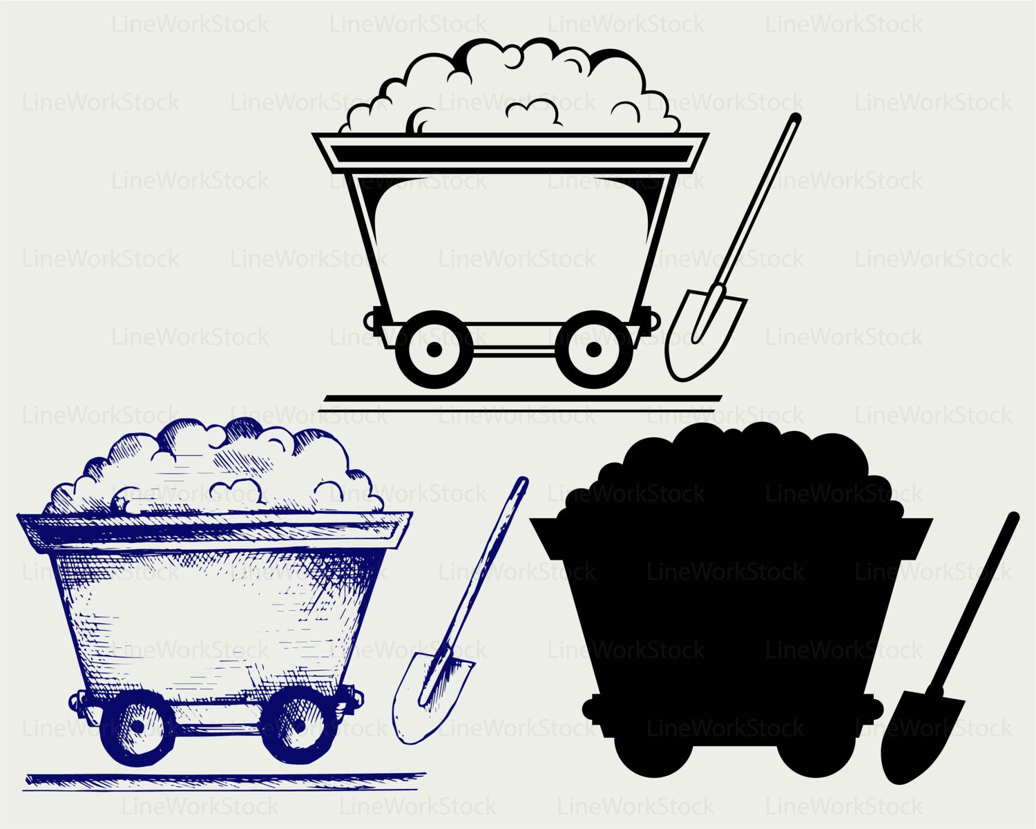 Coal Cart Clipart