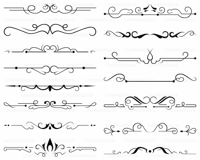 Swirl Svg/scroll Clipart/swirl Svg/swirl Silhouette/scroll - Etsy