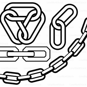 Chain Svg/chain Clipart/chain Svg/chain Silhouette/chain Cricut Cut ...