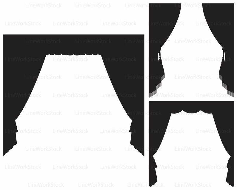 Theater curtain svg/clipart/curtain svg/curtain | Etsy