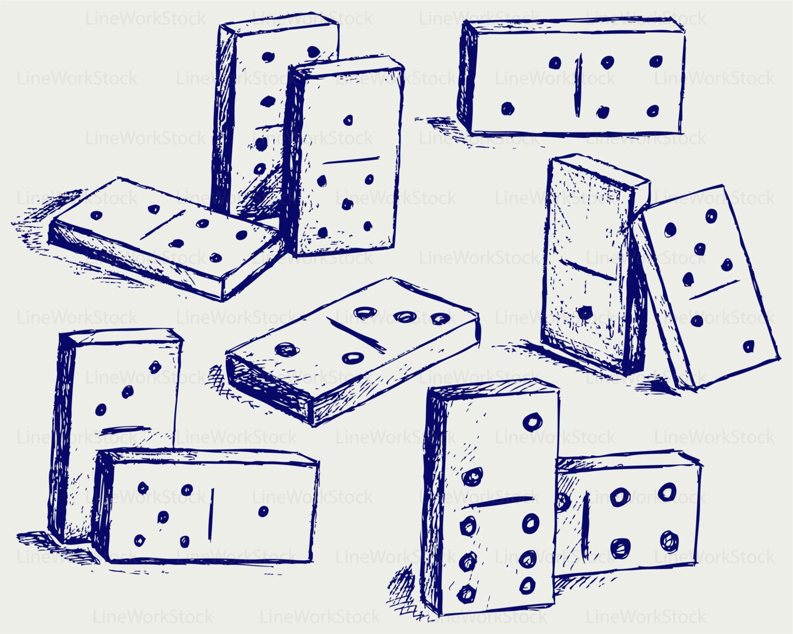 Dominoes Svg/domino Clipart/domino Svg/domino - Etsy