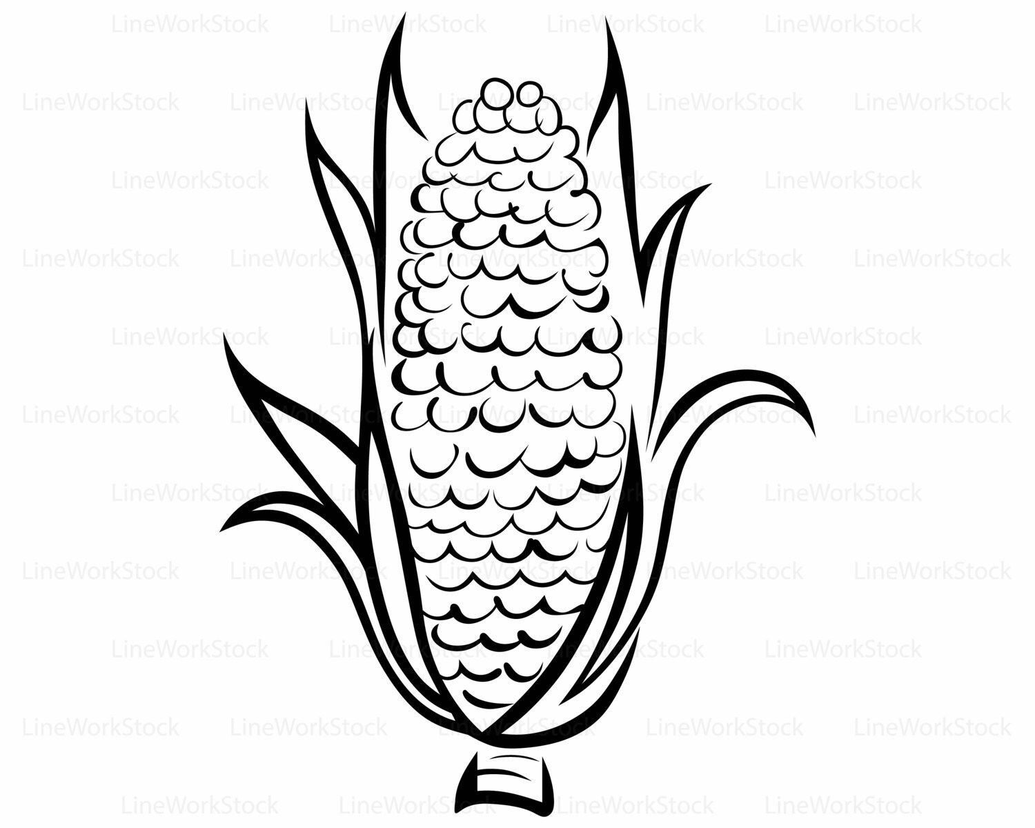 Corn cob svg/clipart/corn cob svg/corn silhouette/cob cricut | Etsy