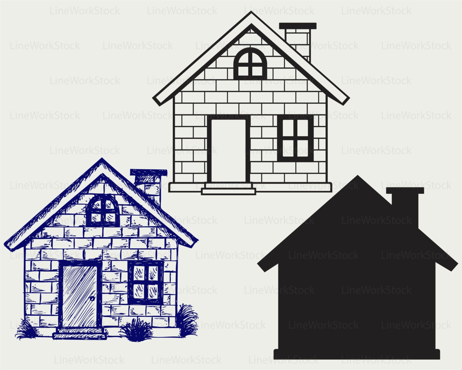 House Svg/house Clipart/house Svg/house Silhouette/house | Etsy
