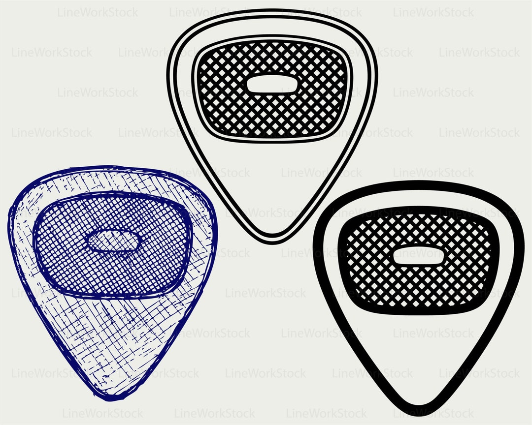 Guitar Plectrum Svg/plectrum Clipart/plectrum Svg/plectrum Silhouette ...