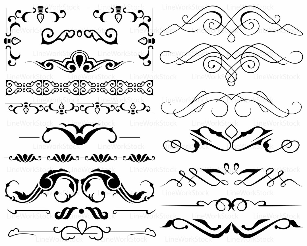 Swirl Svg/scroll Clipart/swirl Svg/swirl Silhouette/scroll Cricut/swirl ...