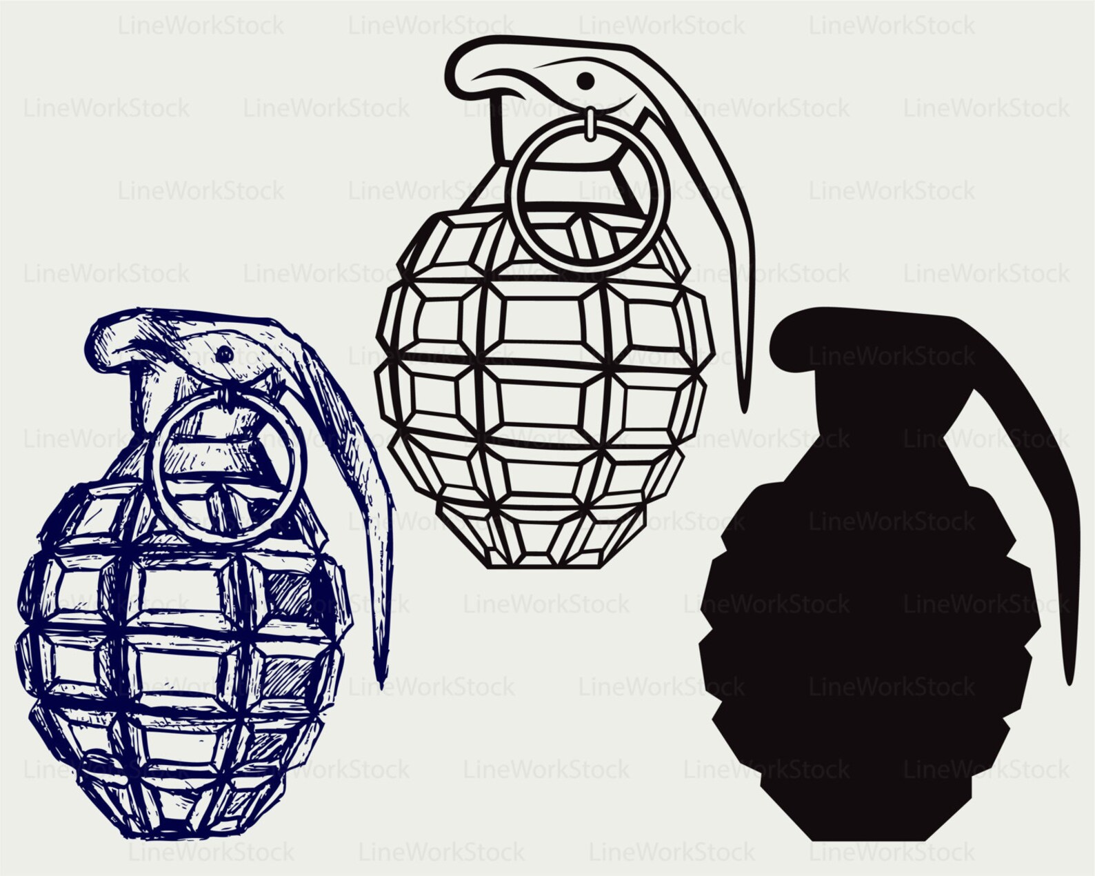 Hand Grenade Svg/grenade Clipart/grenade Svg/grenade - Etsy
