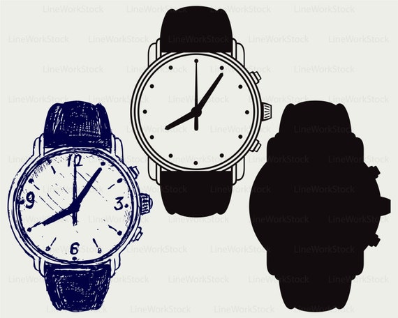 Digital Wrist Watch Clipart