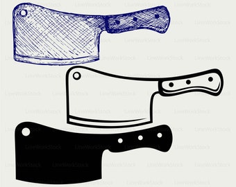 Knife and Cleaver Stencil, Reusable Knife and Cleaver Stencil, DIY ...