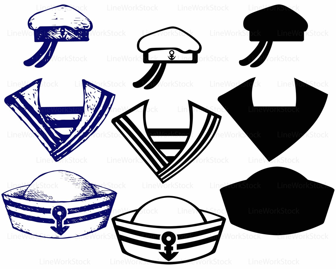 Sailor Shirt Svg/sailor Clipart/sailor Shirt Svg/seaman - Etsy