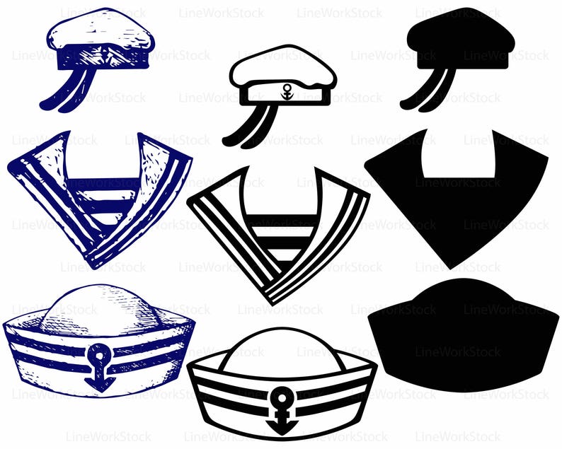 Matrose Shirt Svg/Seemann Clipart/Matrose Shirt Svg/Seemann Kontur ...