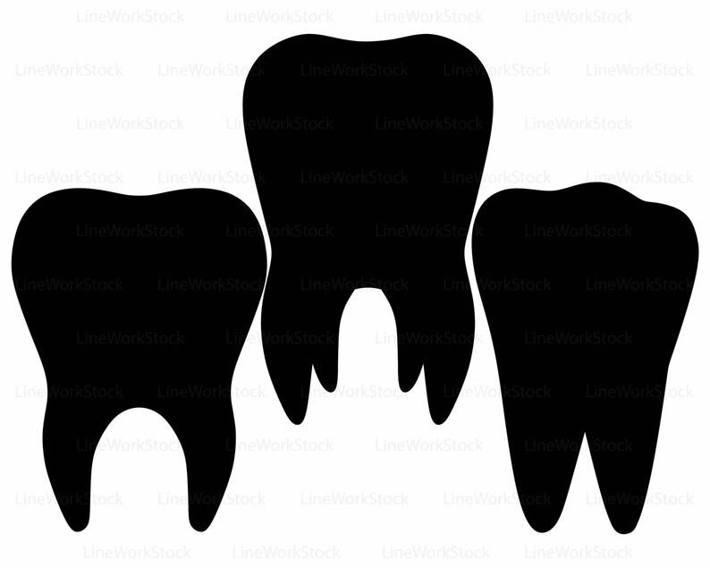 Zahn Backenzahn Svg Backenzahn Clipart Svg/Molar Kontur/Molar - Etsy ...