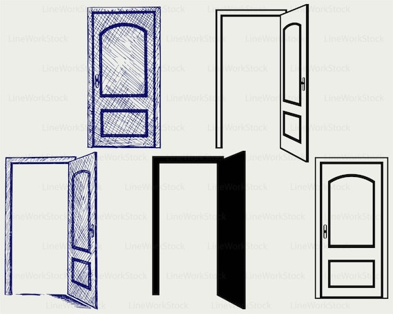 Door svg/door clipart/door svg/door silhouette/door cricut cut | Etsy