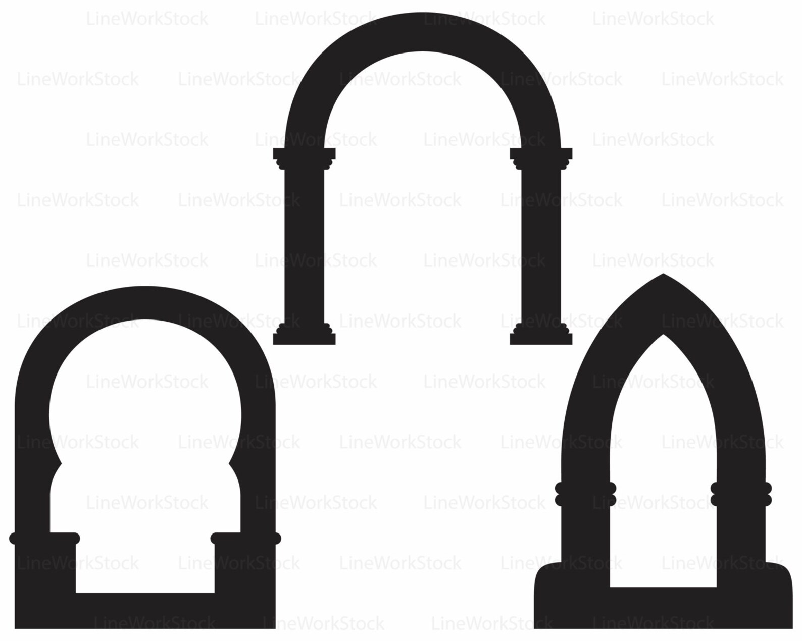 Arch Svg/column Clipart/arch Svg/column Silhouette/column - Etsy