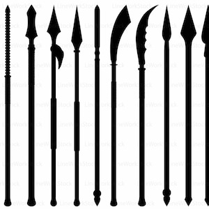 Spear Svg/spear Clipart/spear Svg/spear Silhouette/spear Cricut Cut ...