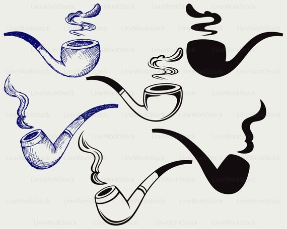 Fumar pipa svg/pipe clipart/pipe svg/smoking pipe | Etsy
