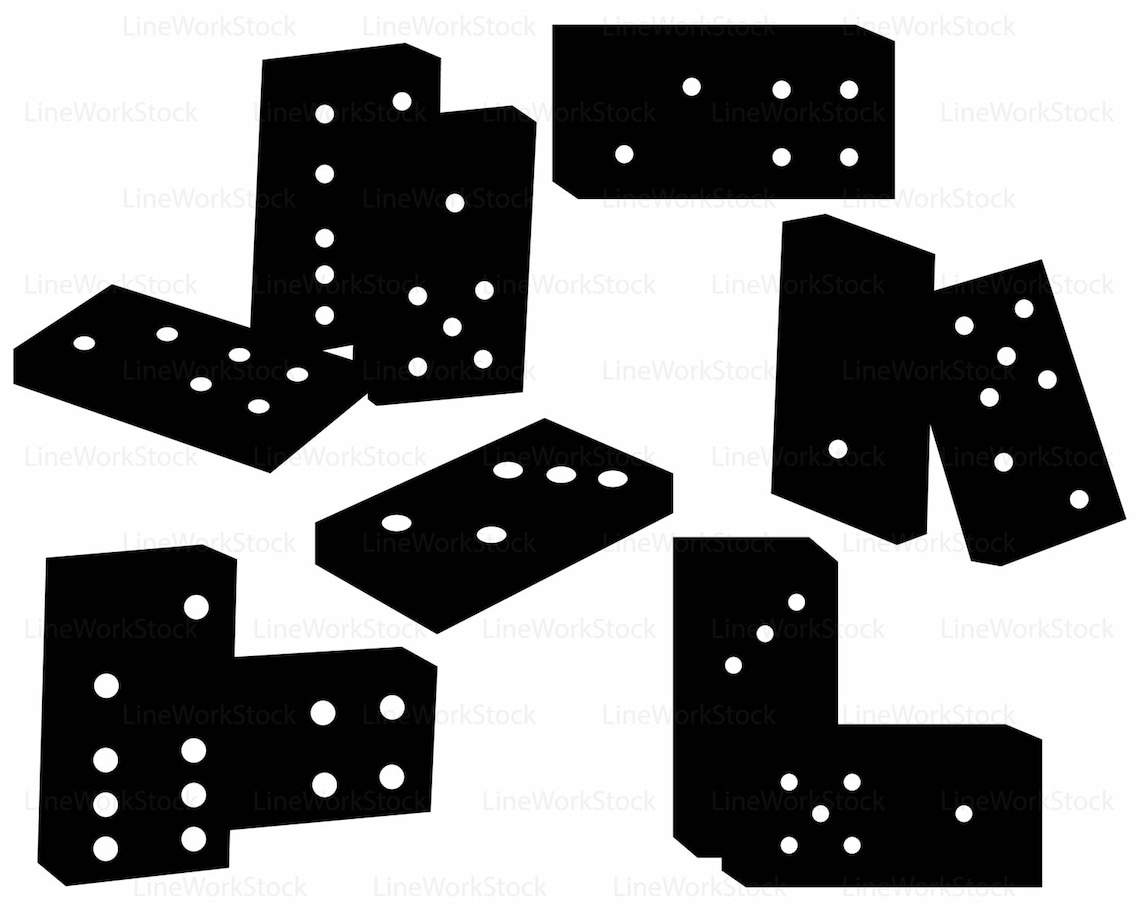 Dominoes Svg/domino Clipart/domino Svg/domino | Etsy