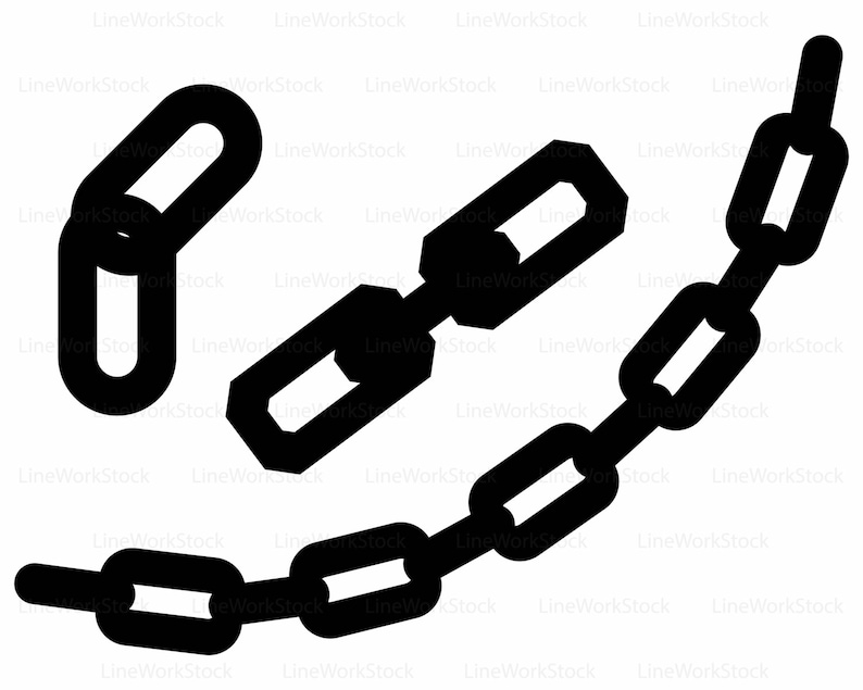 Chain svg/chain clipart/chain svg/chain silhouette/chain | Etsy