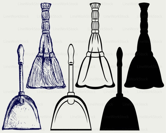 Broom And Dust Pan Clipart