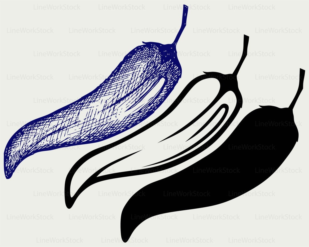 Chilli Pepper Svg/clipart/vegetables Svg/chilli Pepper - Etsy