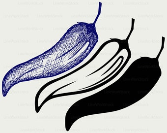 CHILLI SVG Chilli Pepper Svg Chilli Clipart Chilli - Etsy