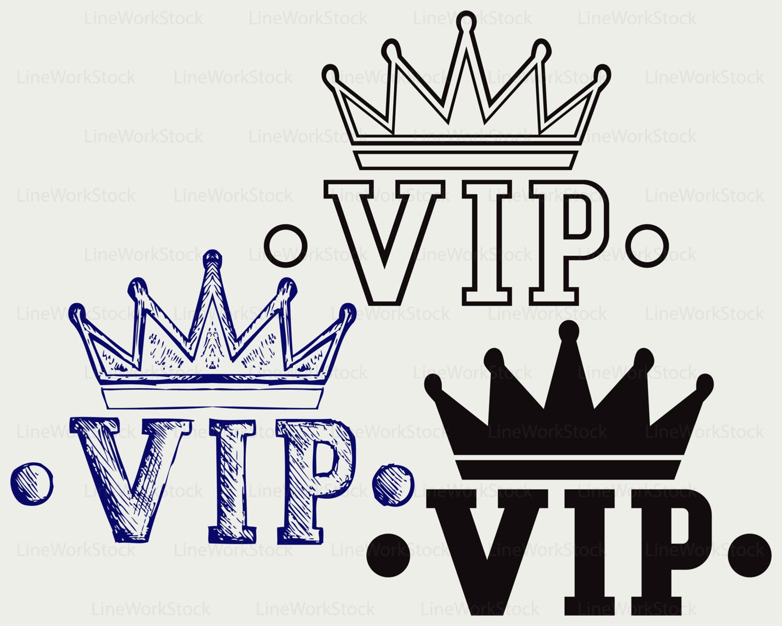 Vip Crown Svg/vip Crown Clipart/crown Svg/vip Crown - Etsy