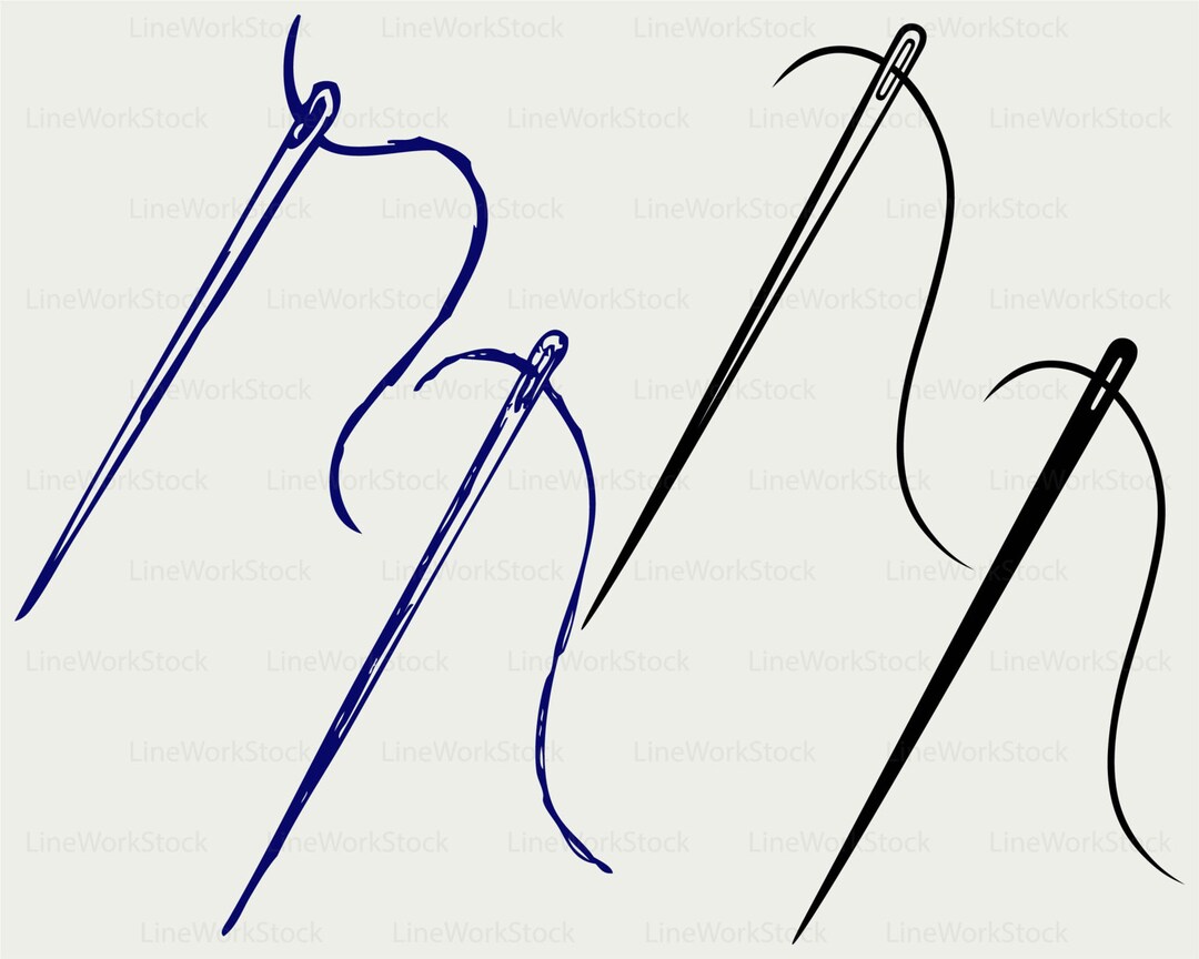 Sewing Needle Svg/sewing Needle Clipart/needle Svg/needle Silhouette ...