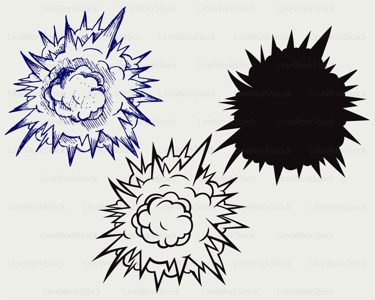 Explosion Silhouette