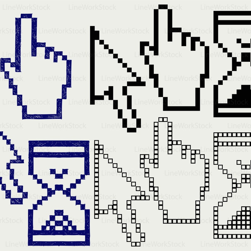 Pixel Cursor - Etsy