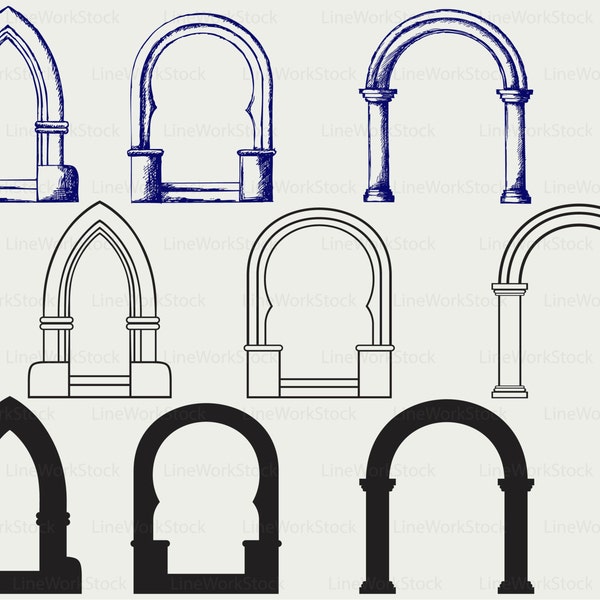 Arch Svg - Etsy